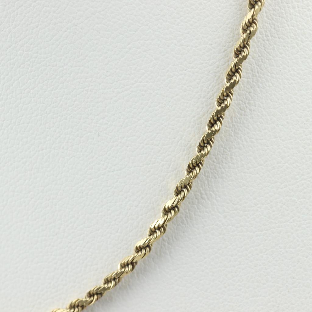 14kt Gold Rope Chain Necklace | Property Room