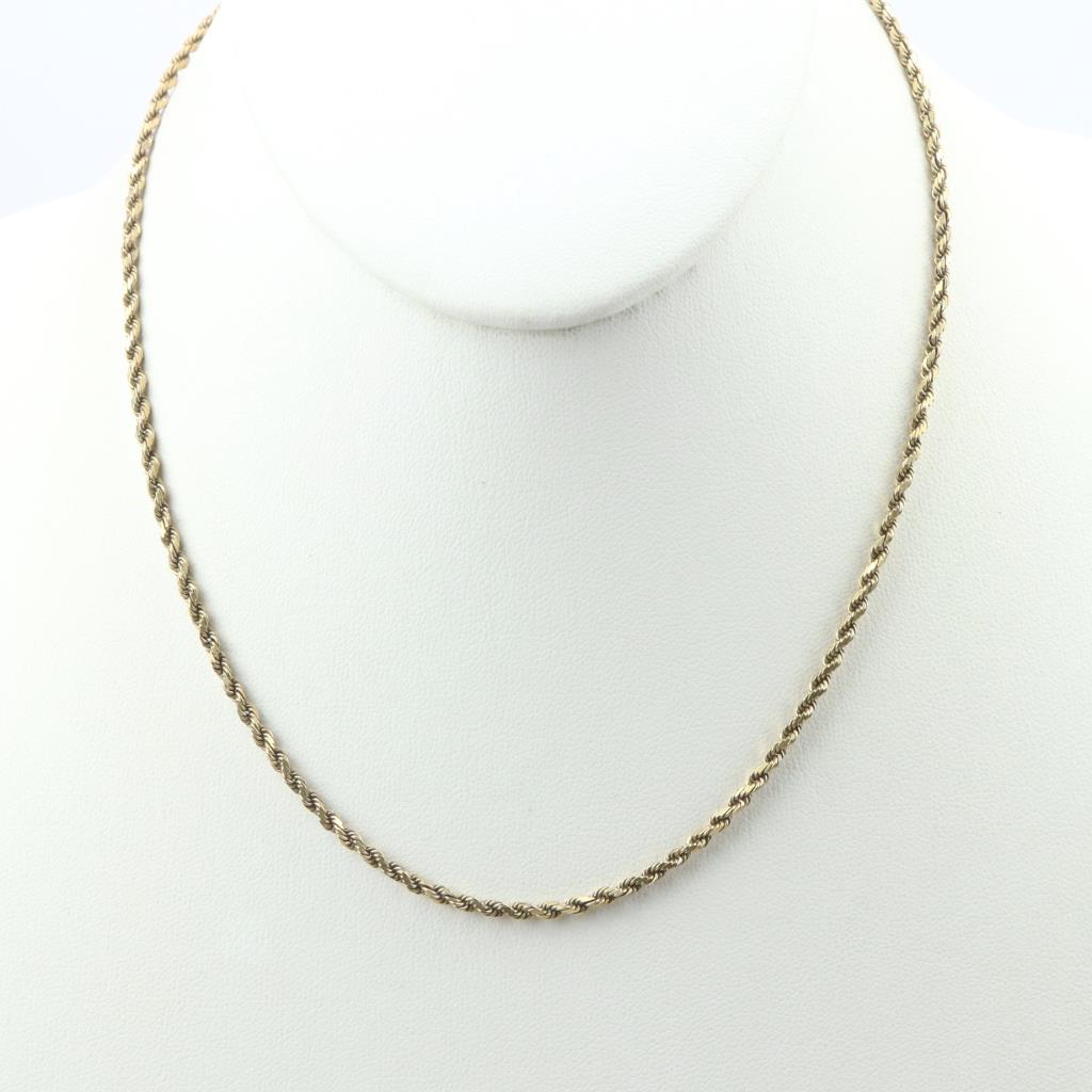 14kt Gold Rope Chain Necklace | Property Room