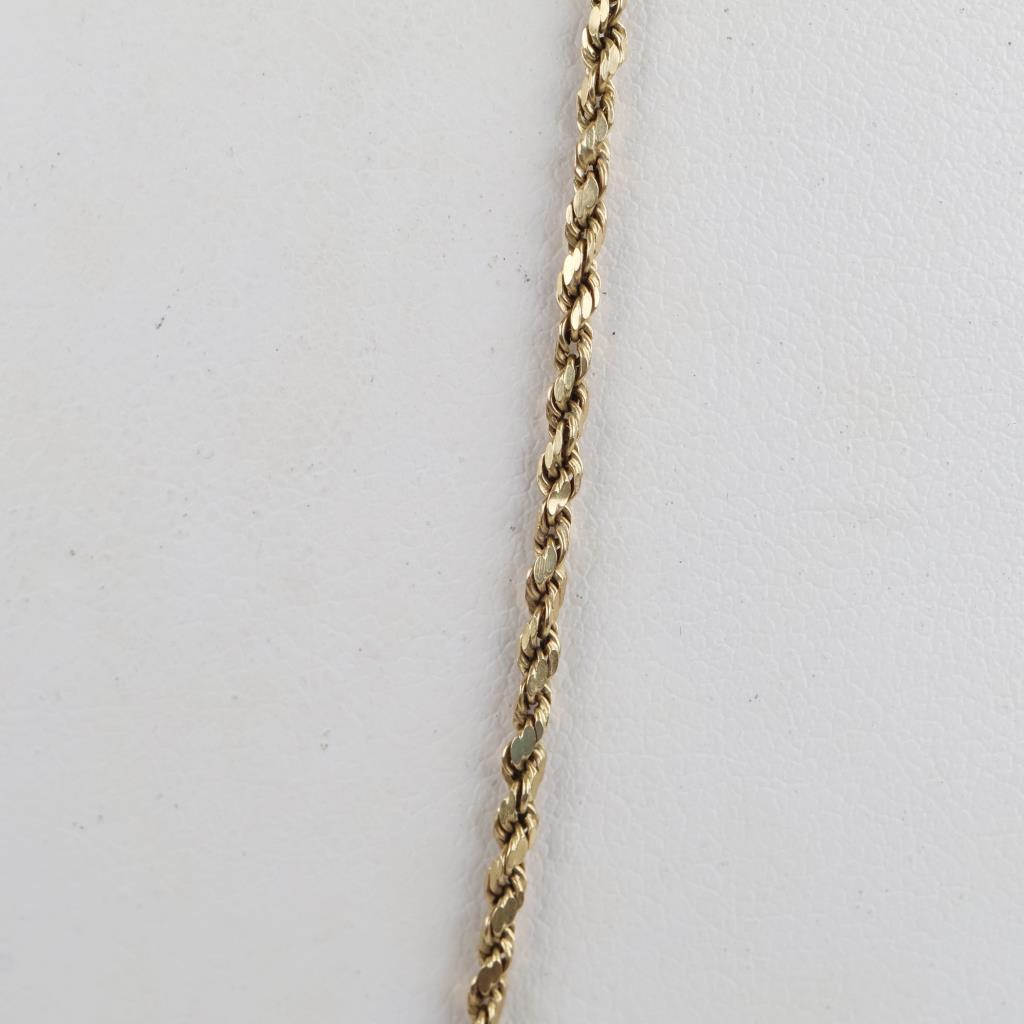 14kt Gold Rope Chain Necklace | Property Room