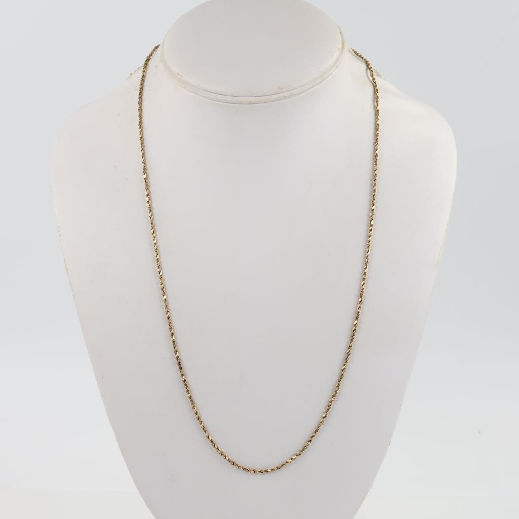 14kt Gold Rope Chain Necklace | Property Room