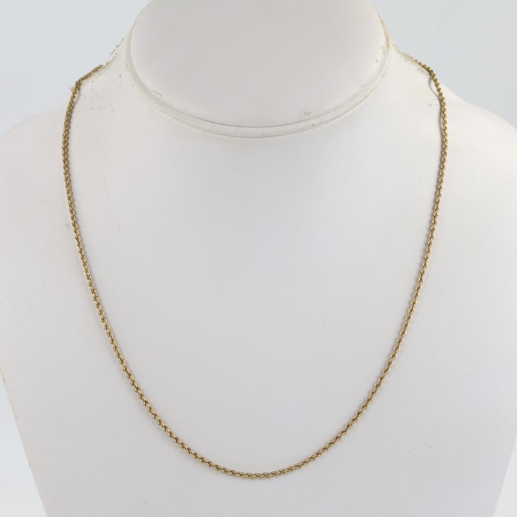 14kt Gold Rope Chain Necklace | Property Room
