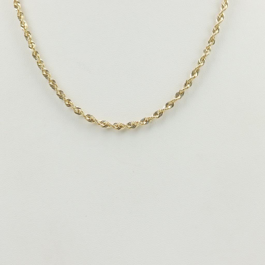 14kt Gold Rope Chain Necklace | Property Room