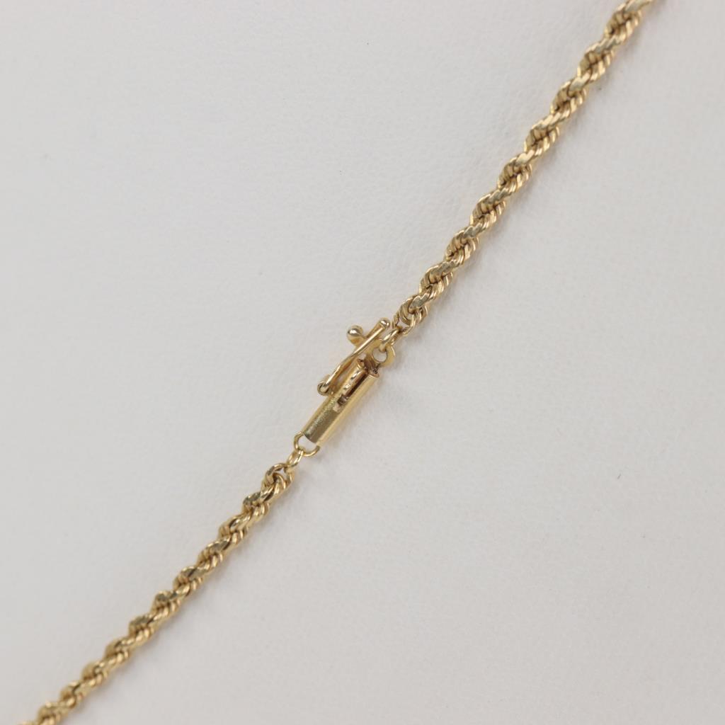 14kt Gold Rope Chain Necklace | Property Room