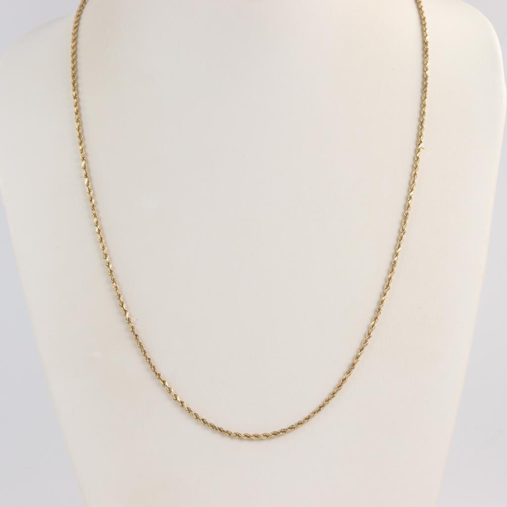 14kt Gold Rope Chain Necklace | Property Room