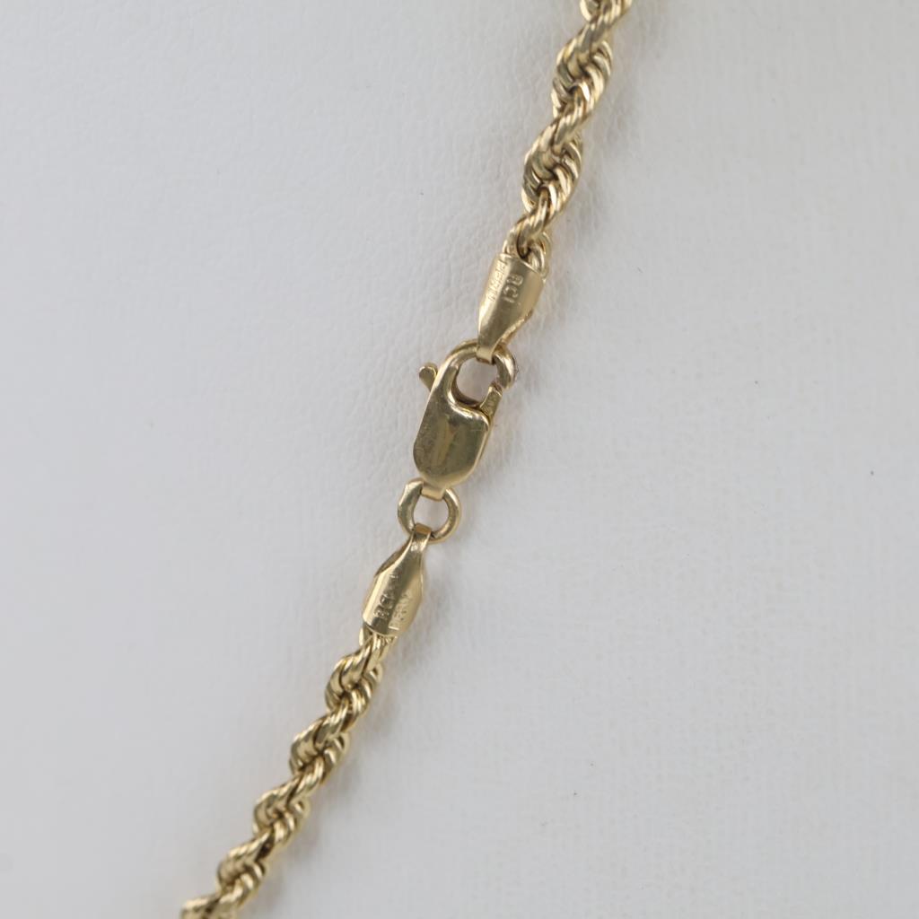 14kt Gold Rope Chain Necklace | Property Room