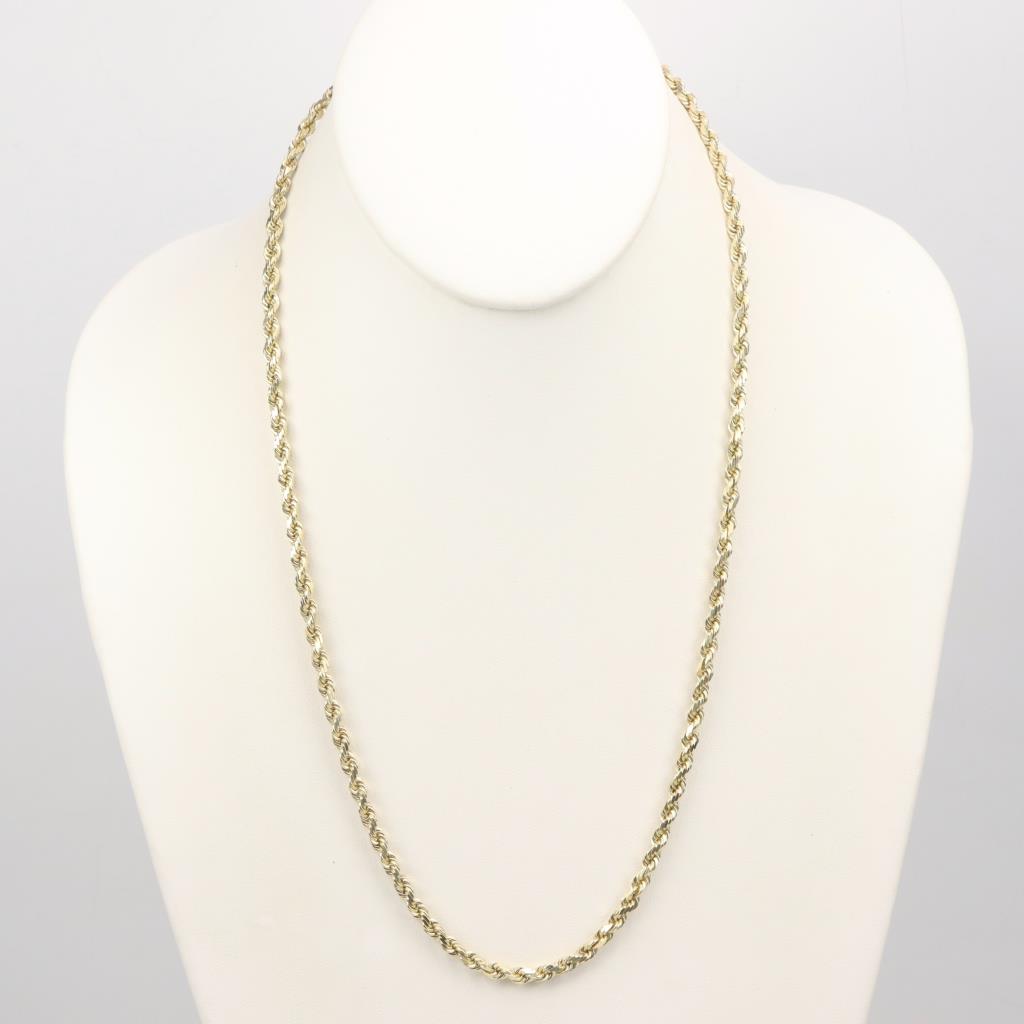 14kt Gold Rope Chain Necklace | Property Room