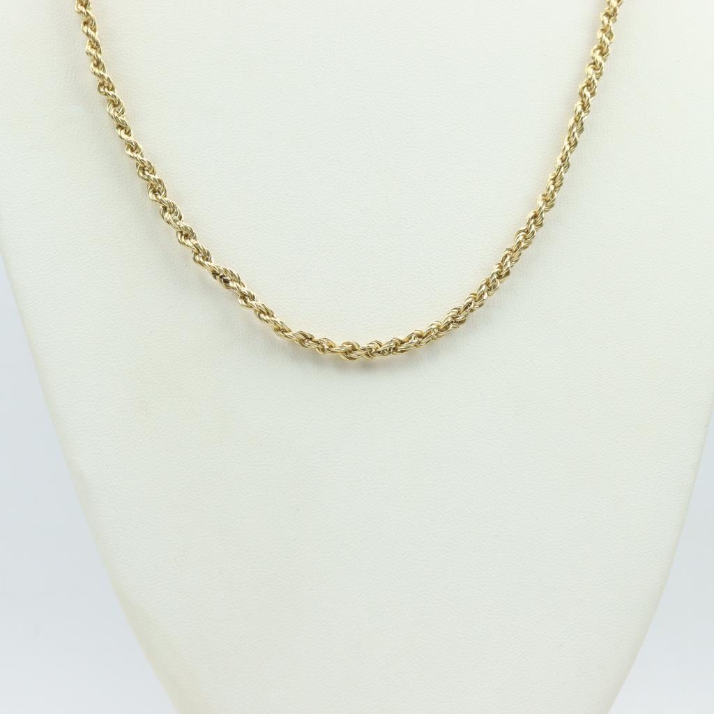 14kt Gold Rope Chain Necklace | Property Room