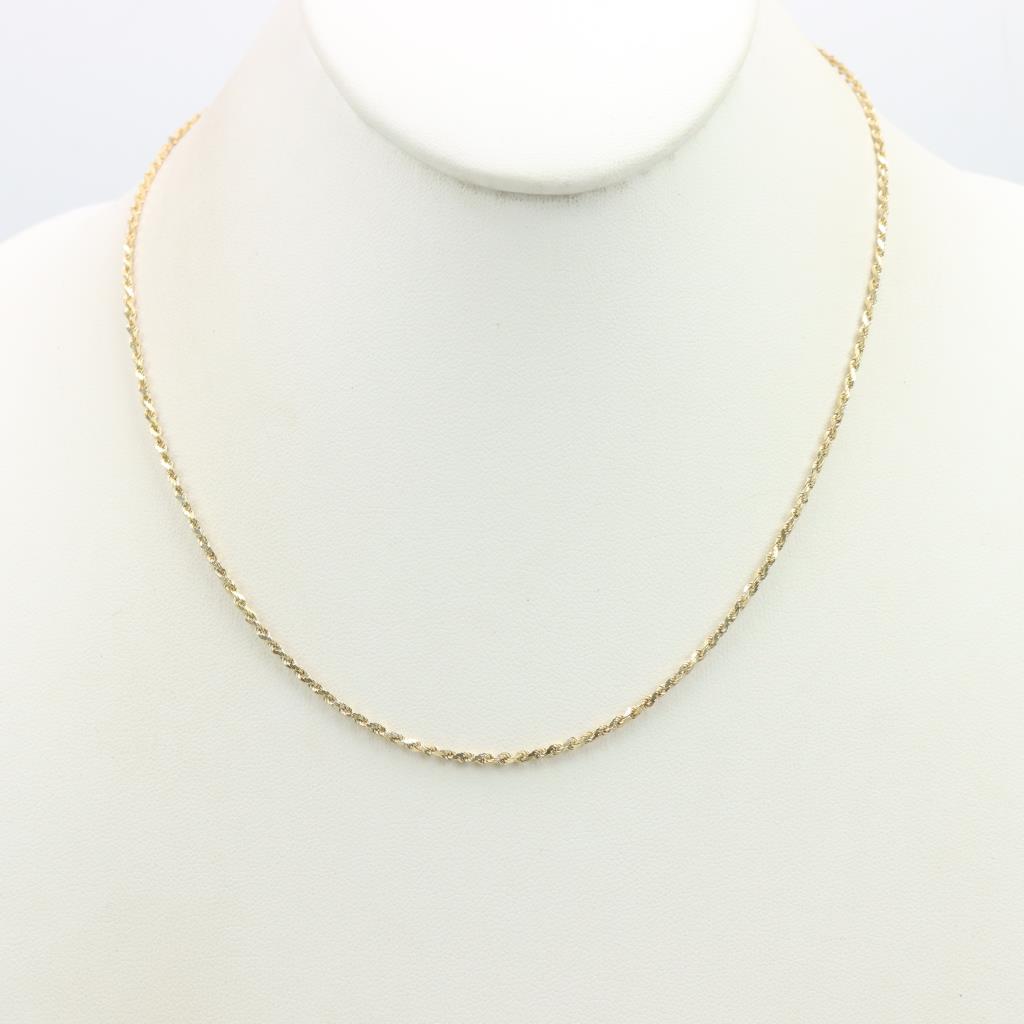 14kt Gold Rope Chain Necklace | Property Room