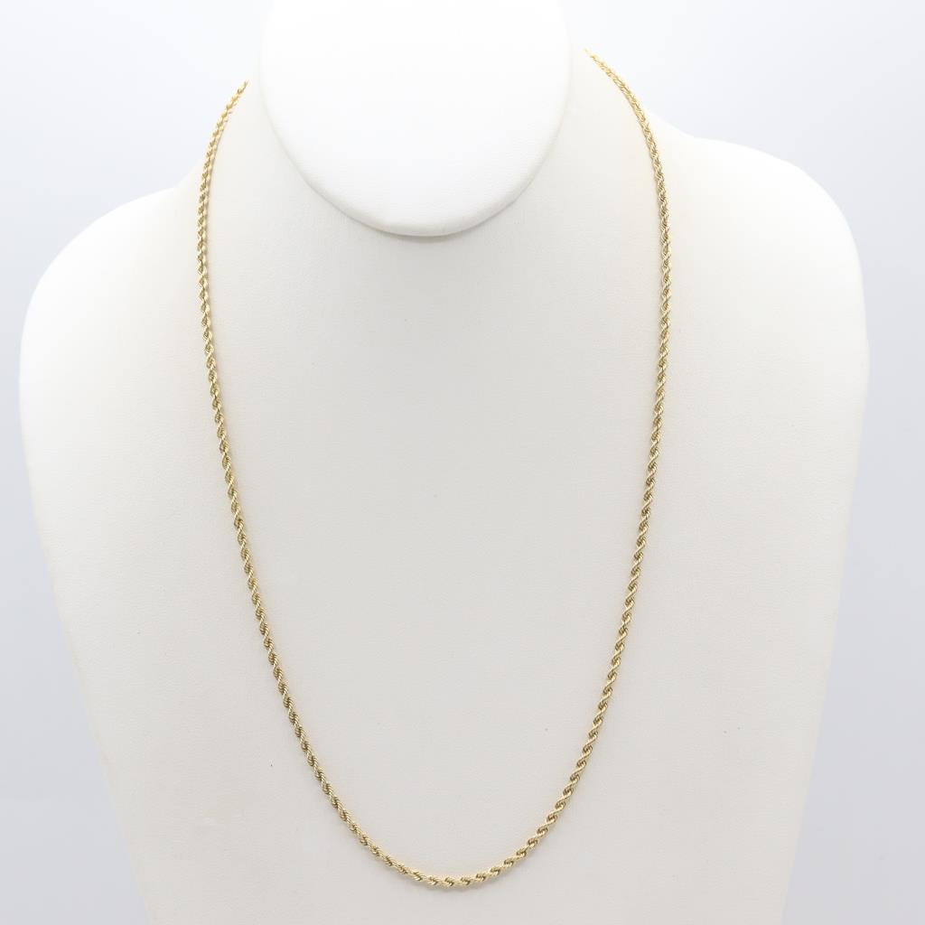 14kt Gold Rope Chain Necklace | Property Room