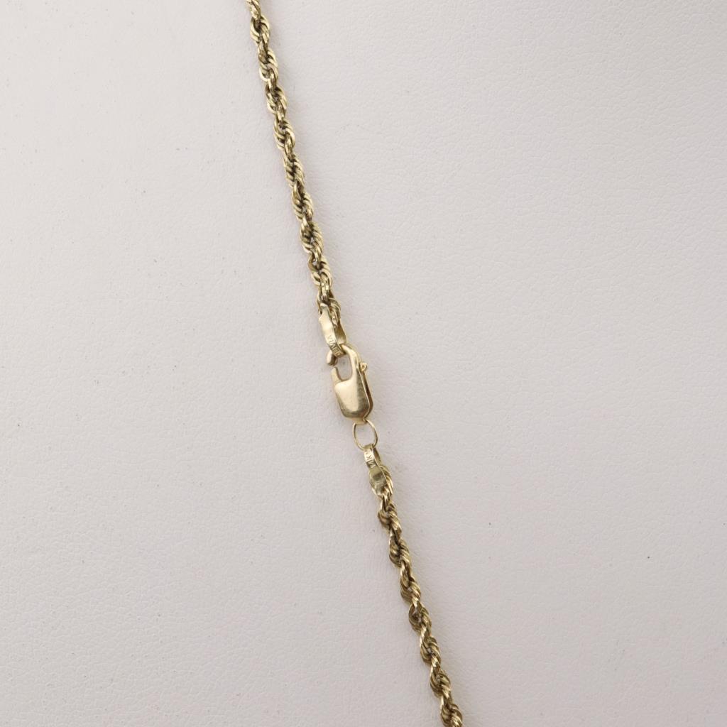 14kt Gold Rope Chain Necklace | Property Room