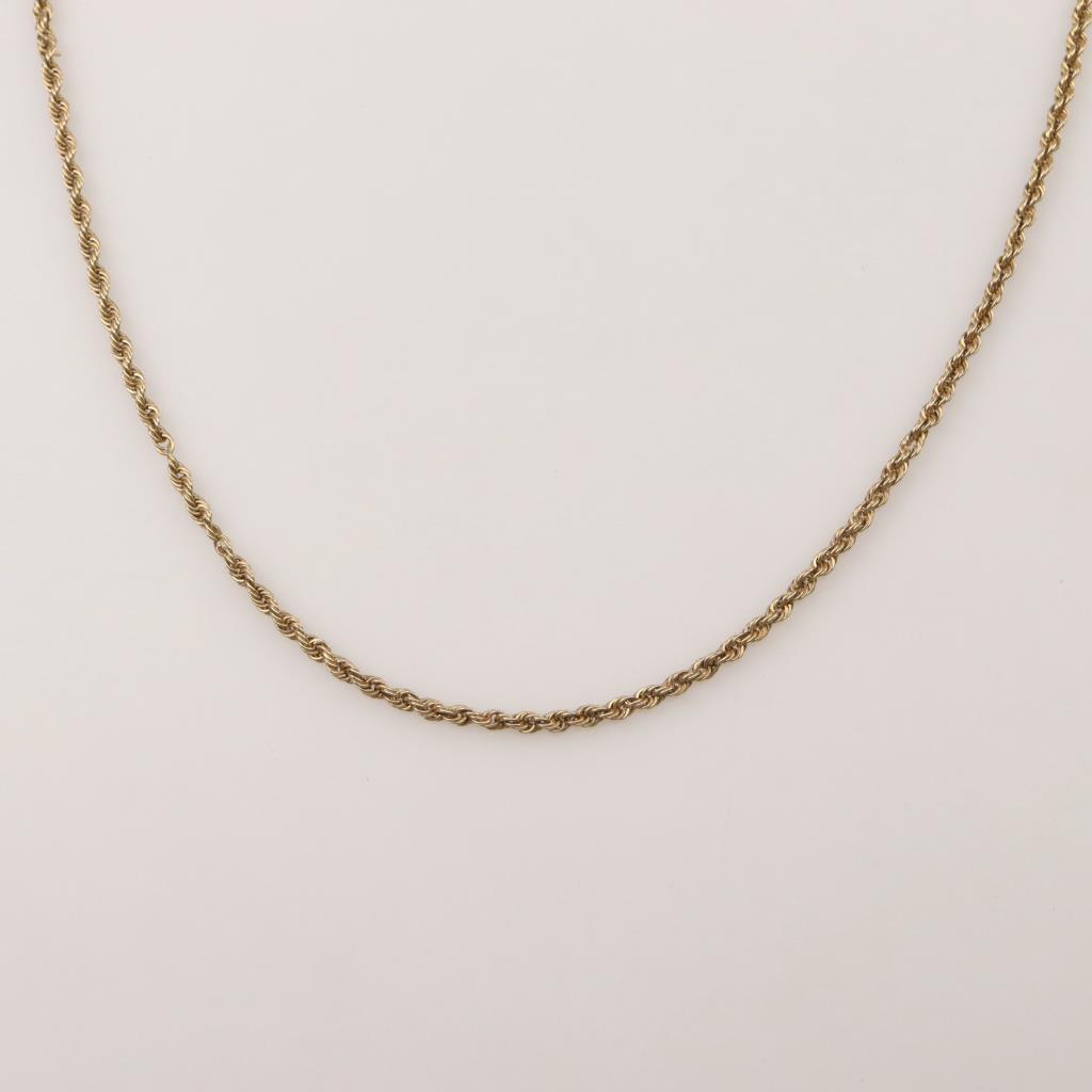 14kt Gold Rope Chain Necklace | Property Room