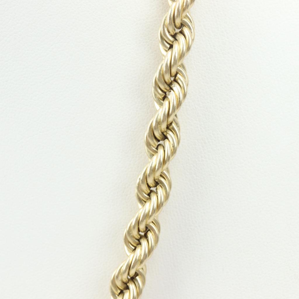 14kt Gold Rope Chain Necklace | Property Room