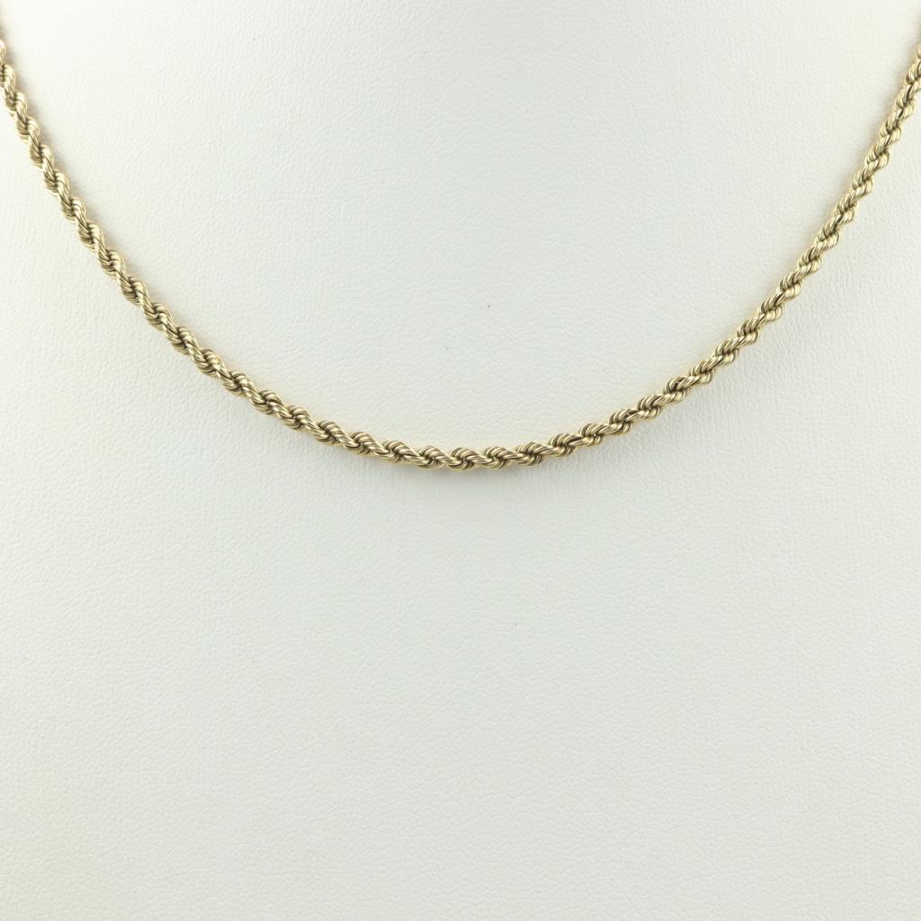 14kt Gold Rope Chain Necklace | Property Room