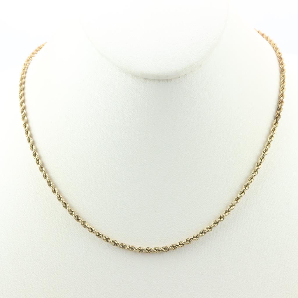 14kt Gold Rope Chain Necklace | Property Room