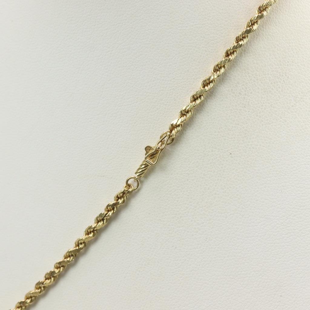 14kt Gold Rope Chain Necklace | Property Room