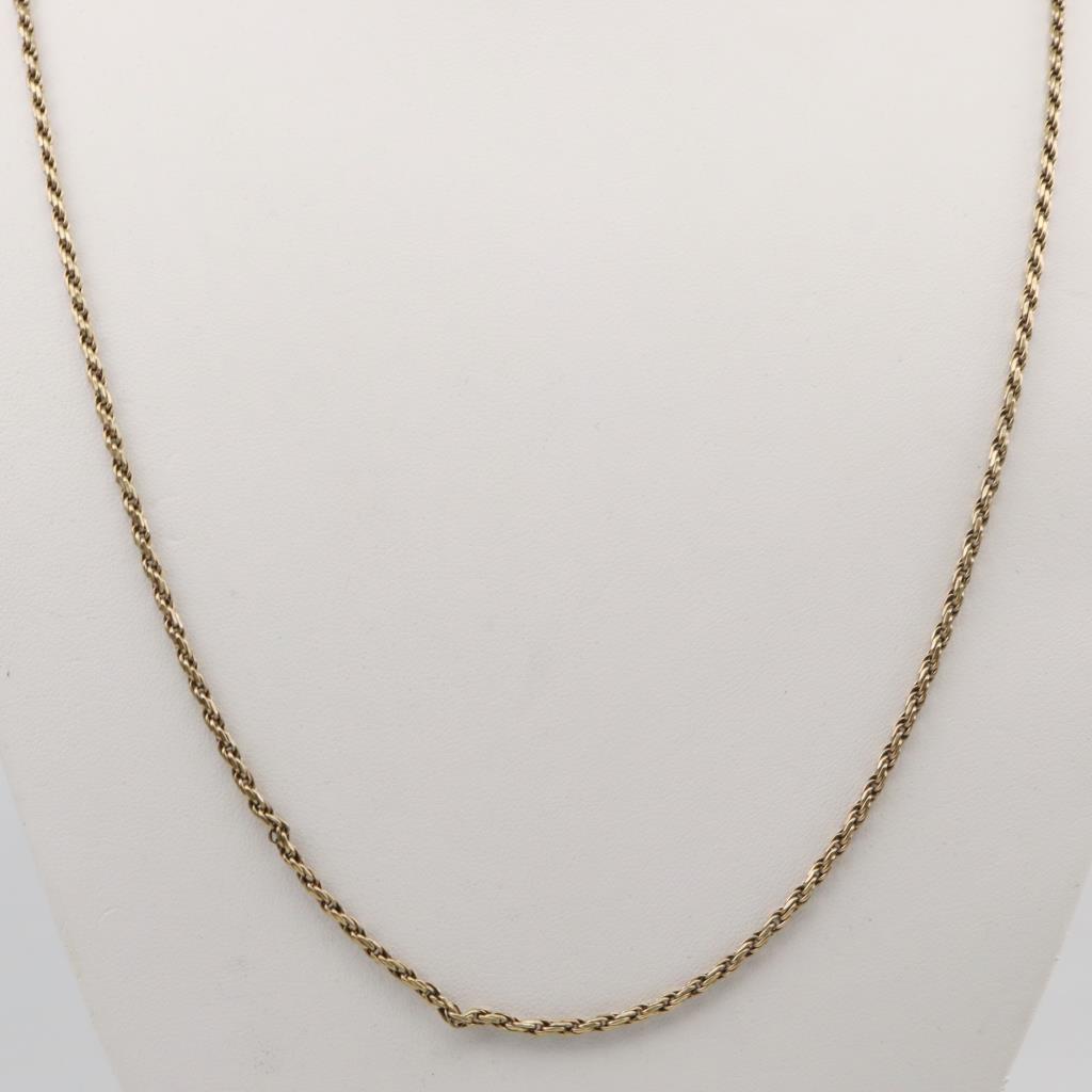14kt Gold Rope Chain Necklace | Property Room