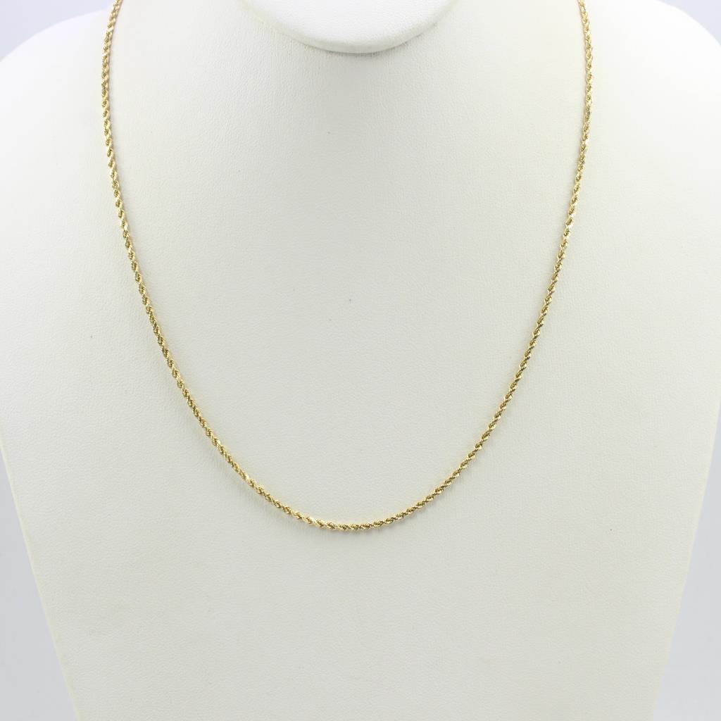 14kt Gold Rope Chain Necklace | Property Room