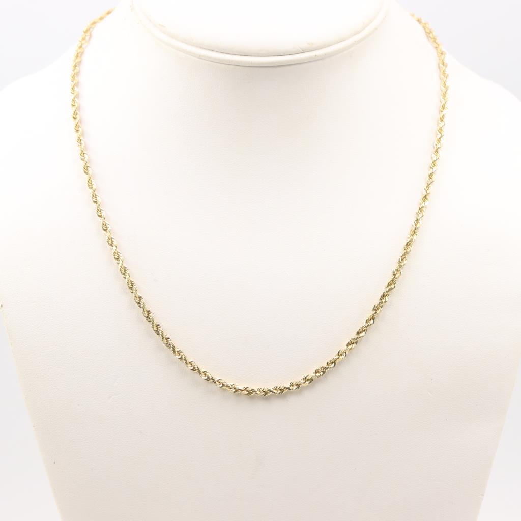 14Kt Gold Rope Necklace | Property Room