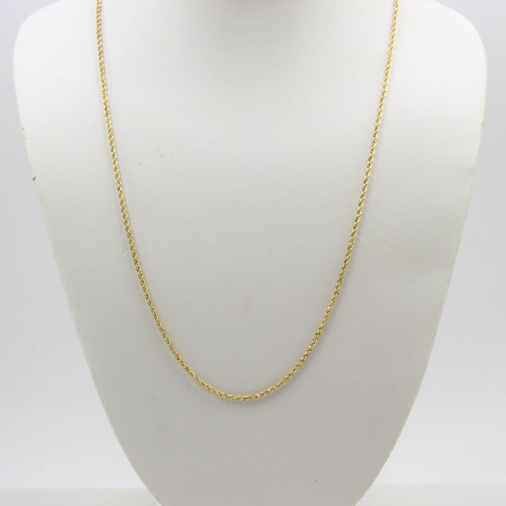 14Kt Gold Rope Necklace | Property Room