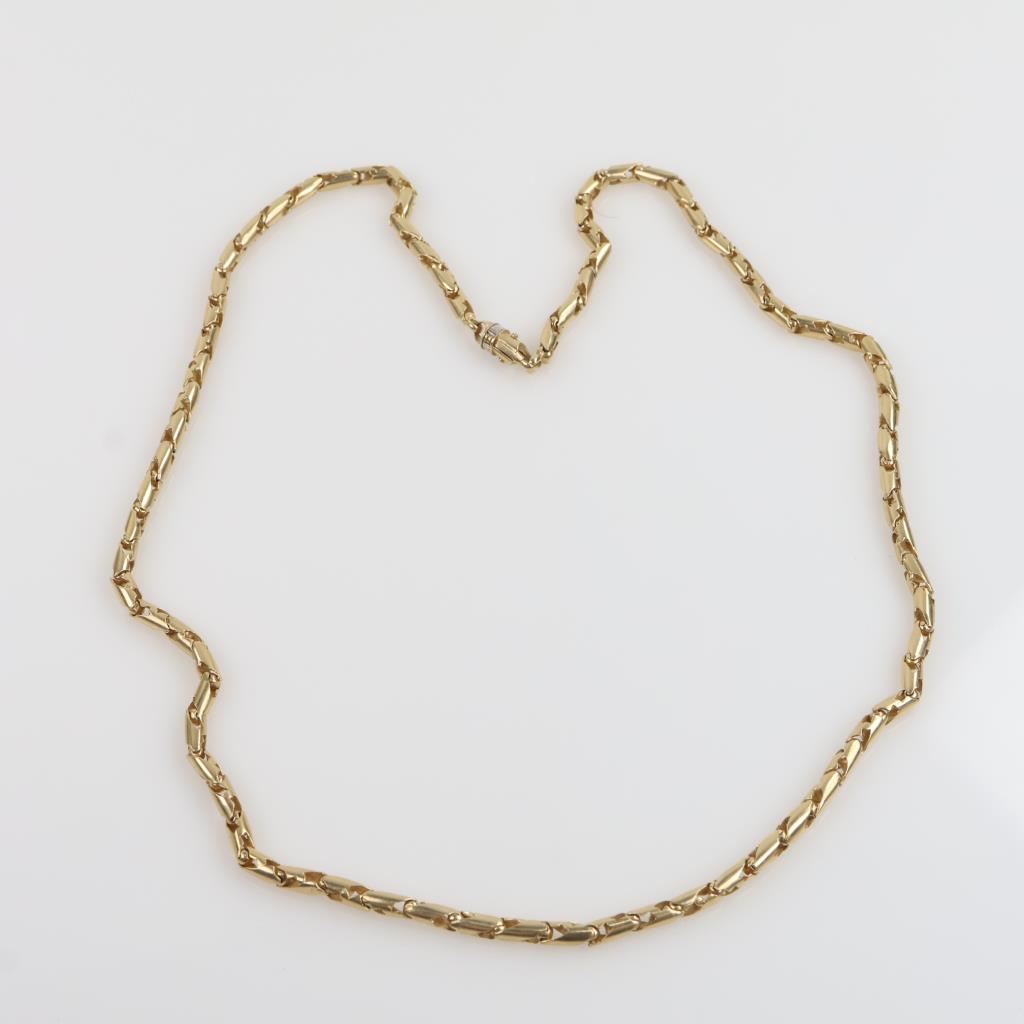 14kt Gold Round Link Chain Necklace -Evaluated By Our Certified ...