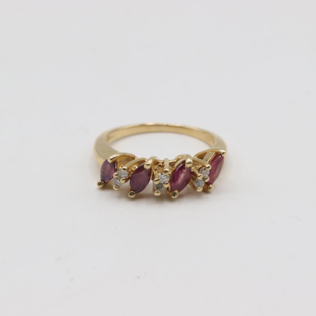 14kt Gold Ruby Diamond Ring | Property Room