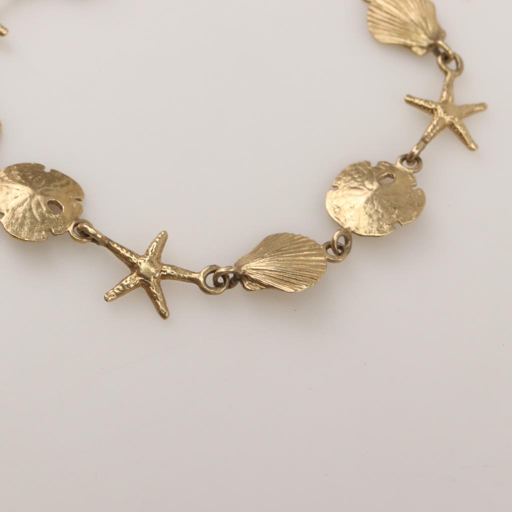 14kt Gold Seashell Bracelet | Property Room