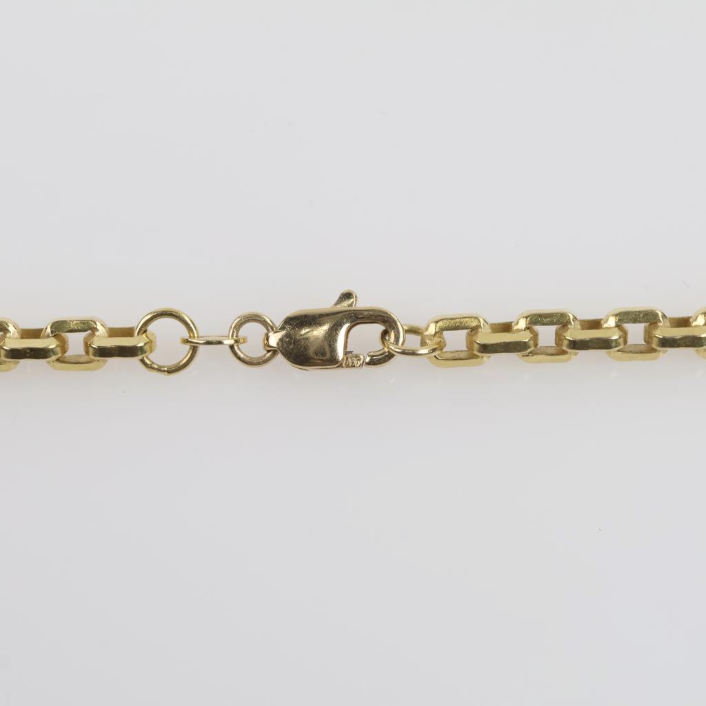 14kt Gold Single Link Chain Necklace -Evaluated By Our Certified ...