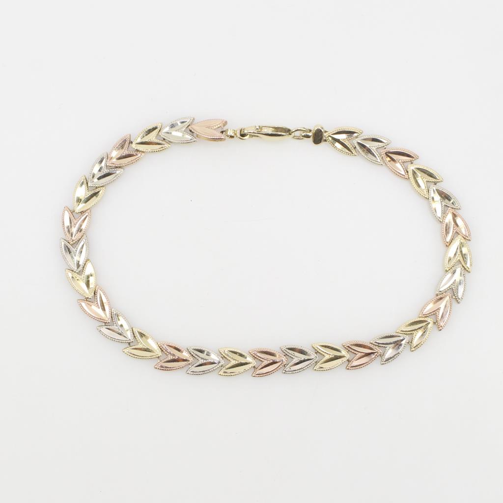 14kt Gold Tri Color Bracelet | Property Room