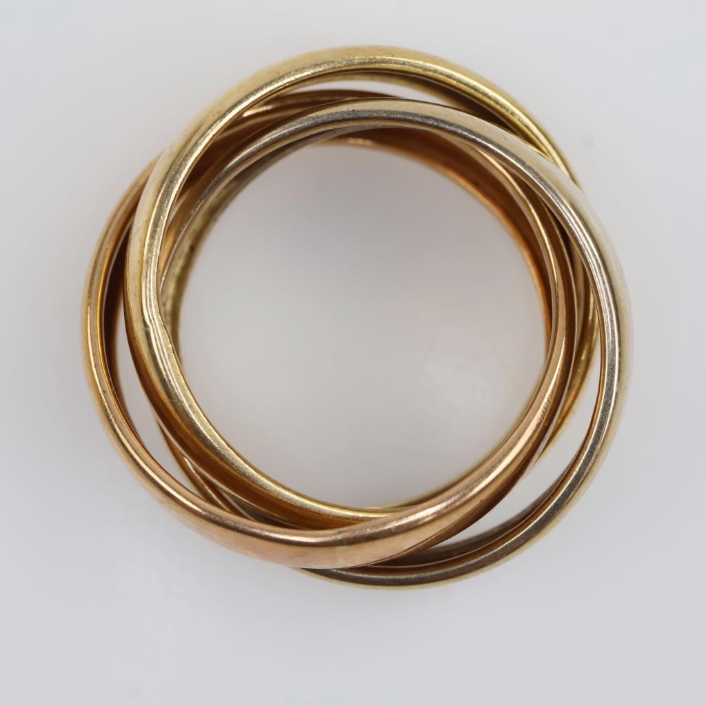 14kt Gold Tri Color Multi Band Ring | Property Room