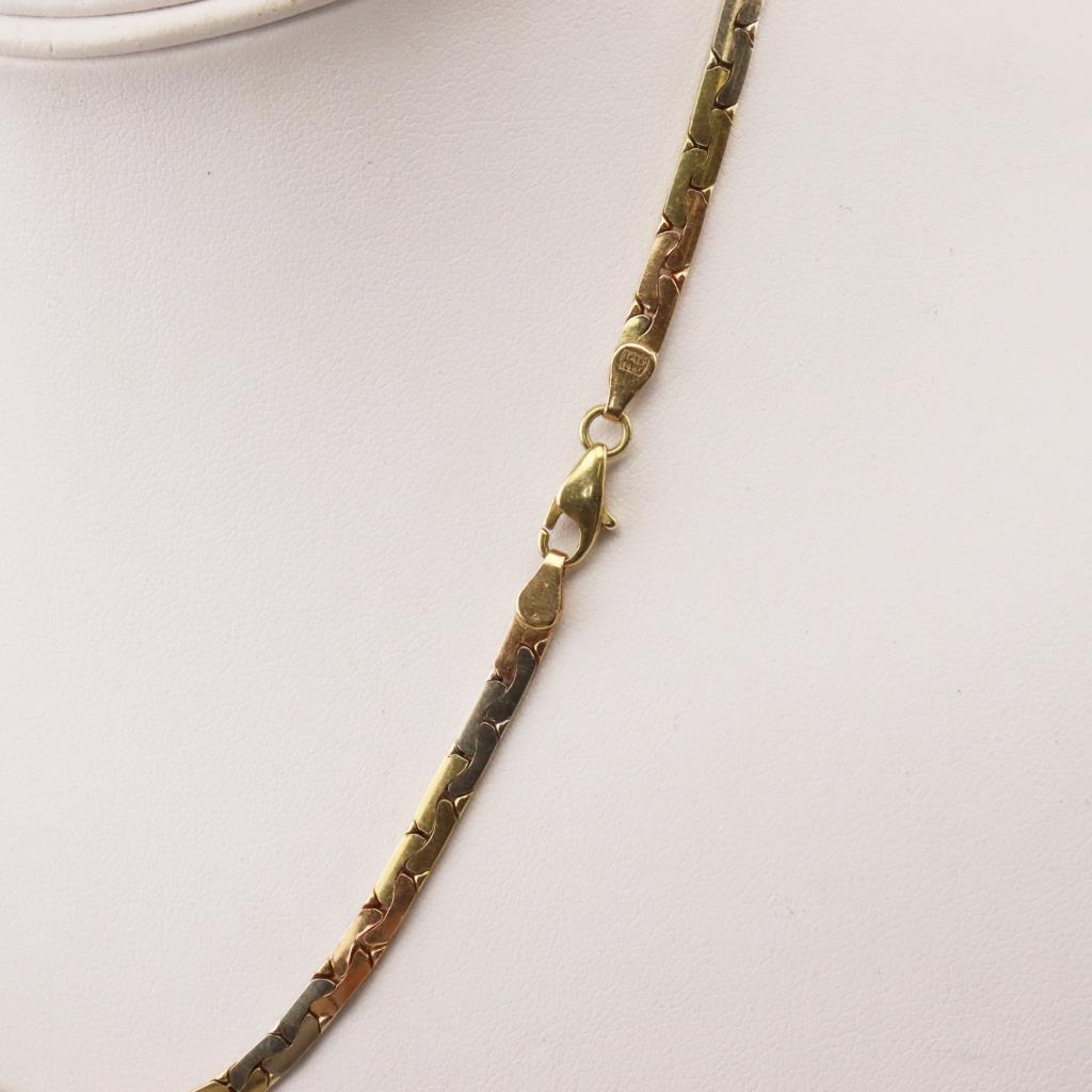 14kt Gold Tri-color Necklace | Property Room
