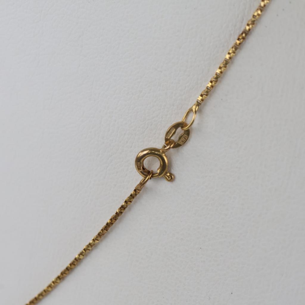 14kt Gold Twisted Box Chain Necklace | Property Room