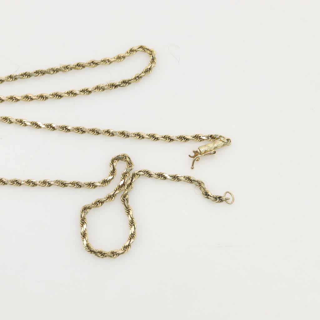 14kt Gold Twisted Rope Necklace | Property Room