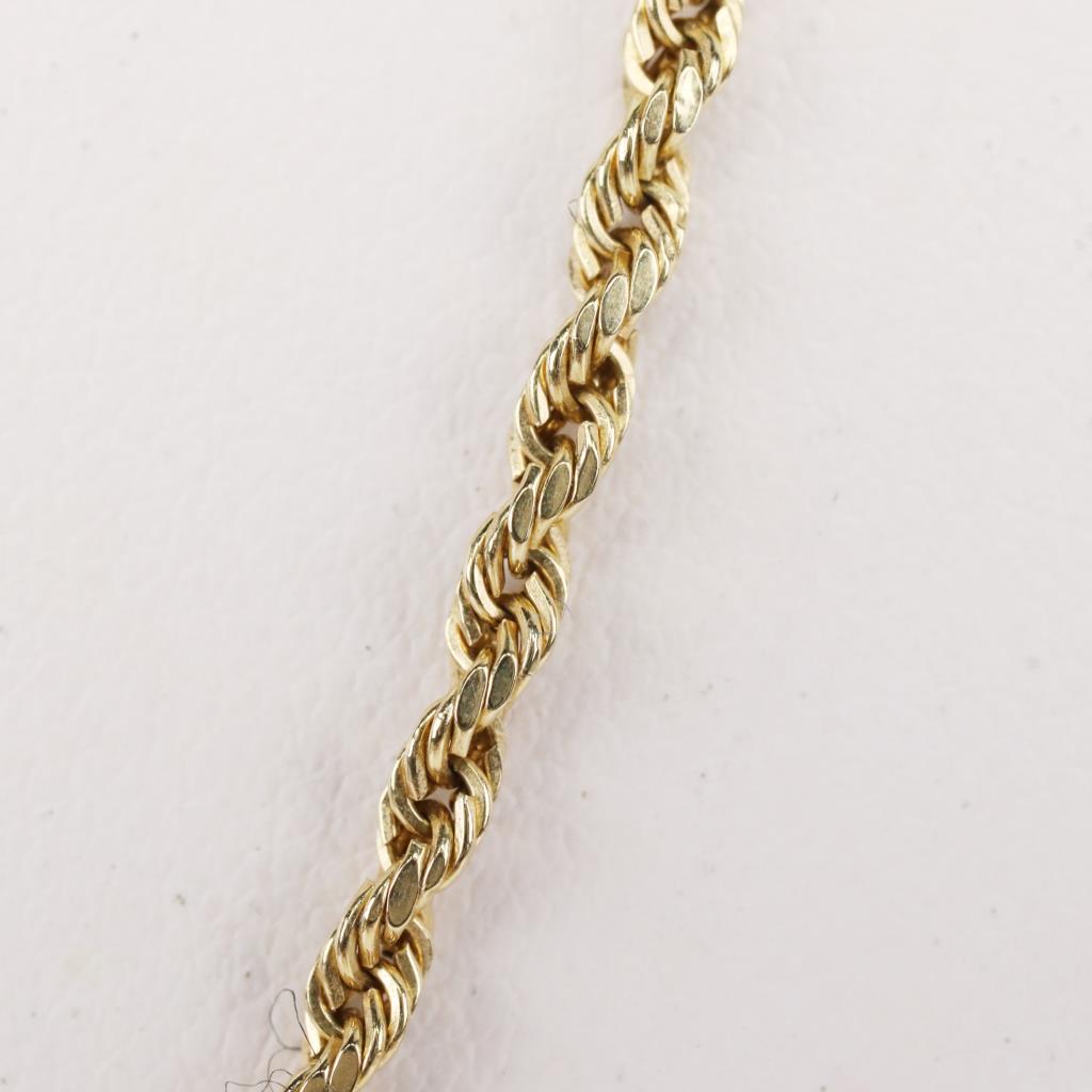 14kt Gold Twisted Rope Necklace | Property Room