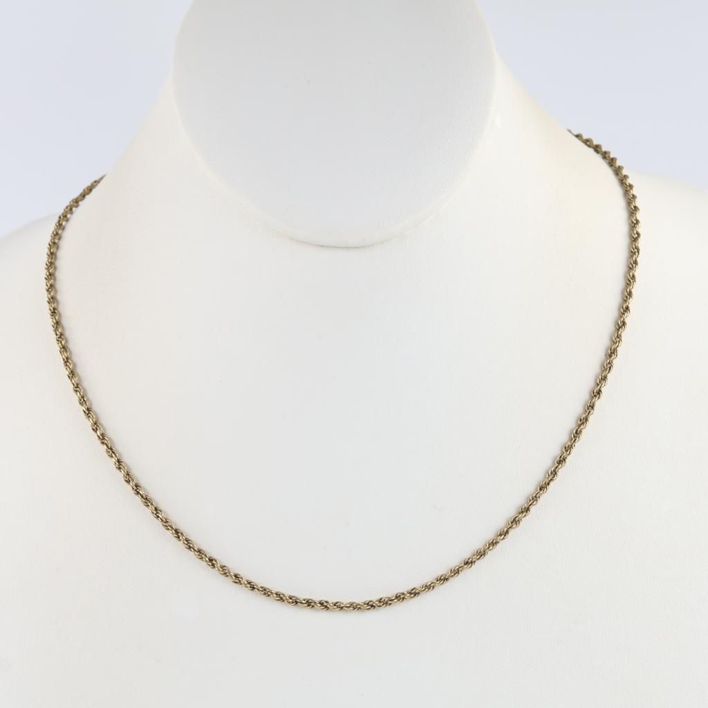 14kt Gold Twisted Rope Necklace | Property Room