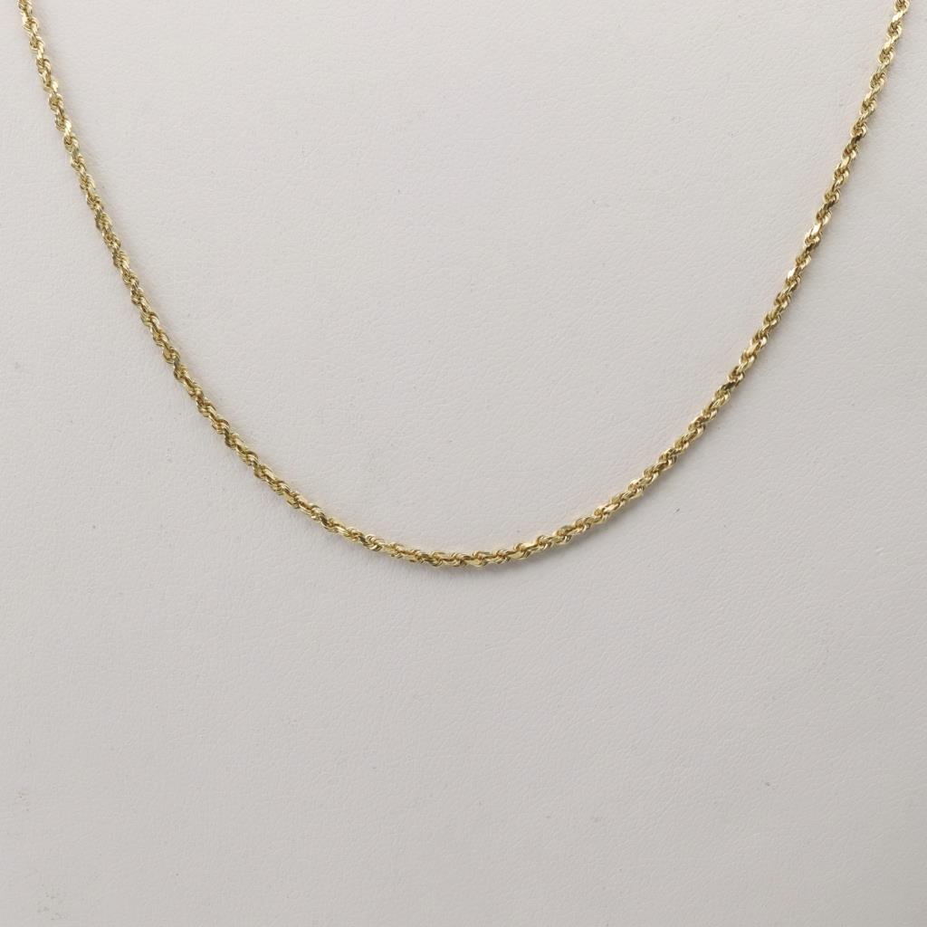14kt Gold Twisted Rope Necklace | Property Room