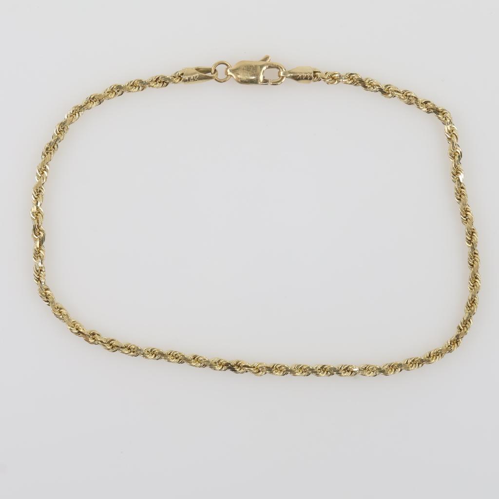 14kt Gold Twisted Rope Necklace | Property Room