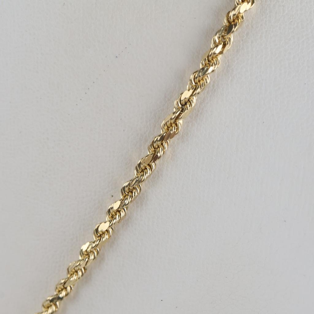 14kt Gold Twisted Rope Necklace | Property Room