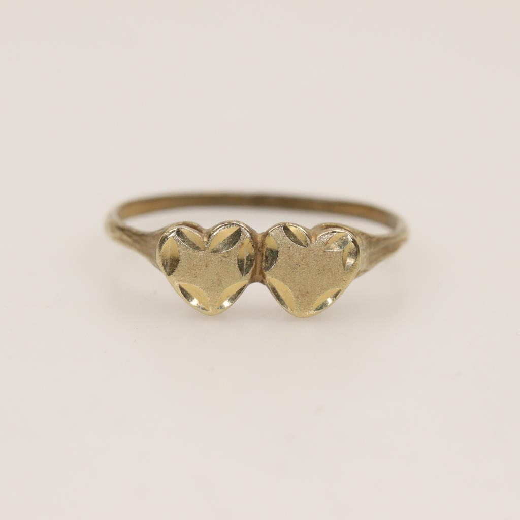 14kt Gold Two Heart Ring | Property Room
