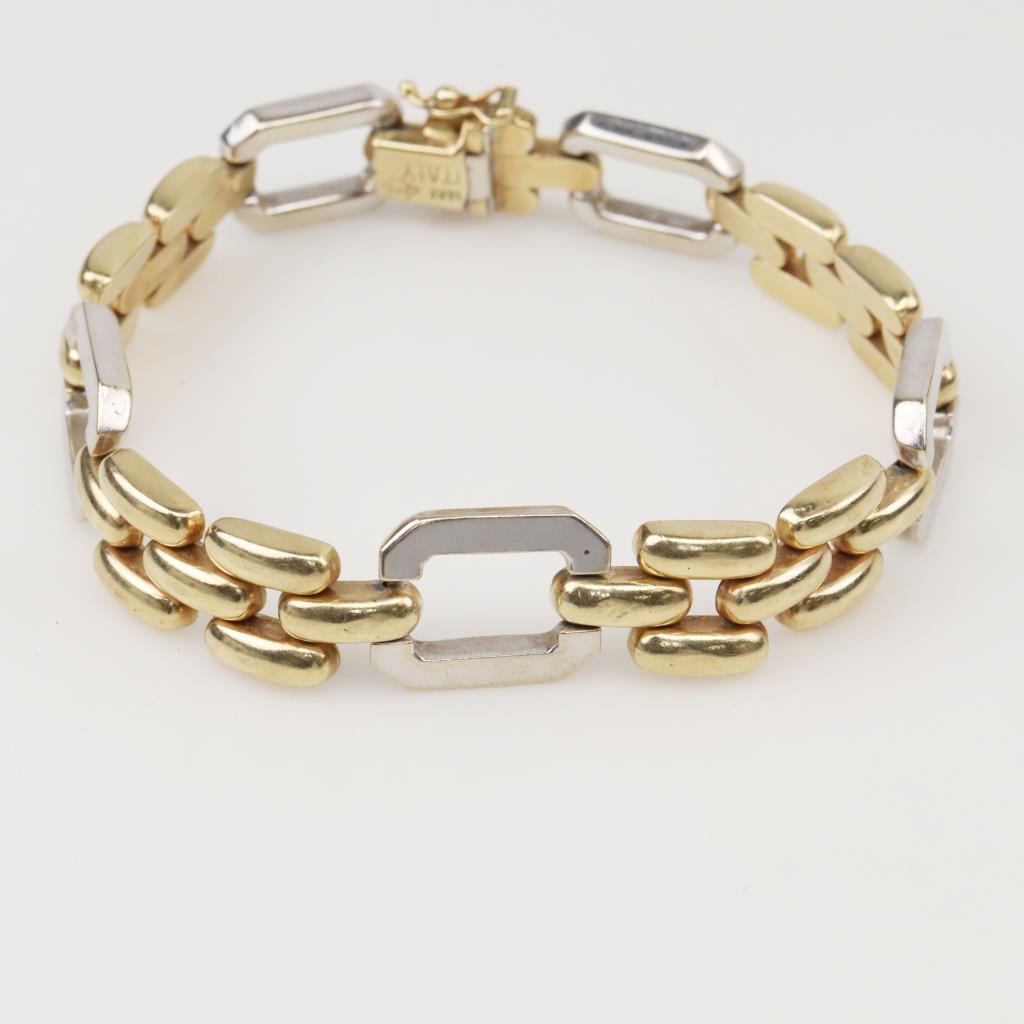 14kt Gold Two Tone Bracelet | Property Room