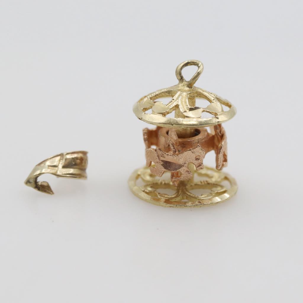 14kt Gold Two Tone Spinning Carousel | Property Room