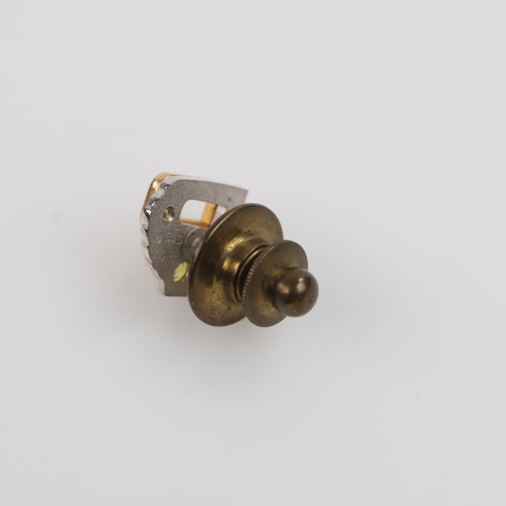 14kt Gold Two-tone Yellow Stone Lapel Pin | Property Room