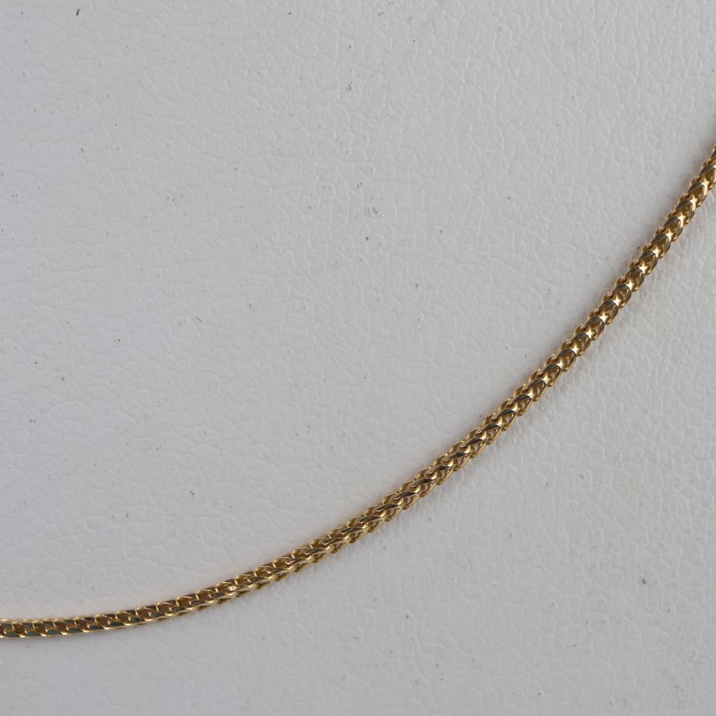14kt Gold Wheat Chain Necklace | Property Room