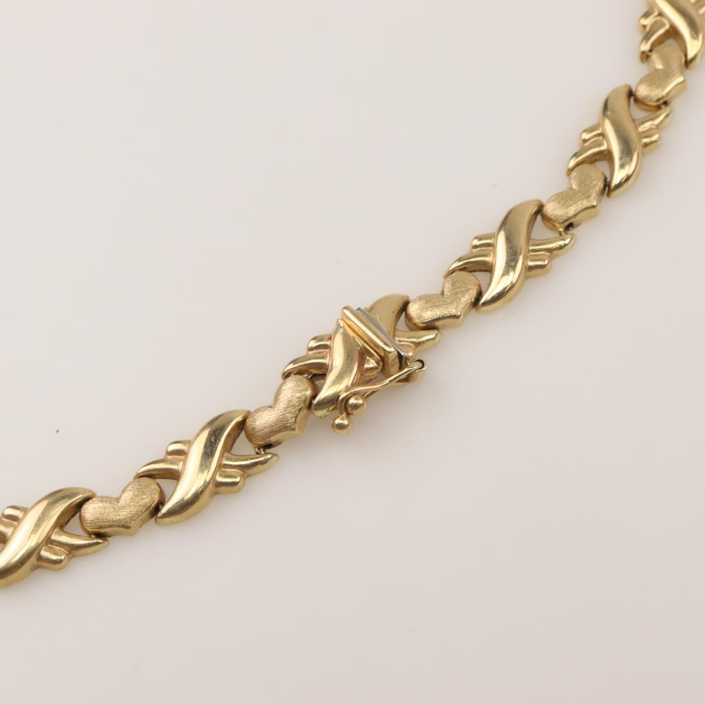 14kt Gold Xoxo Link Necklace | Property Room