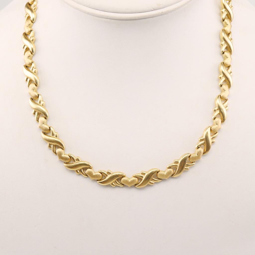 14kt Gold Xoxo Link Necklace | Property Room