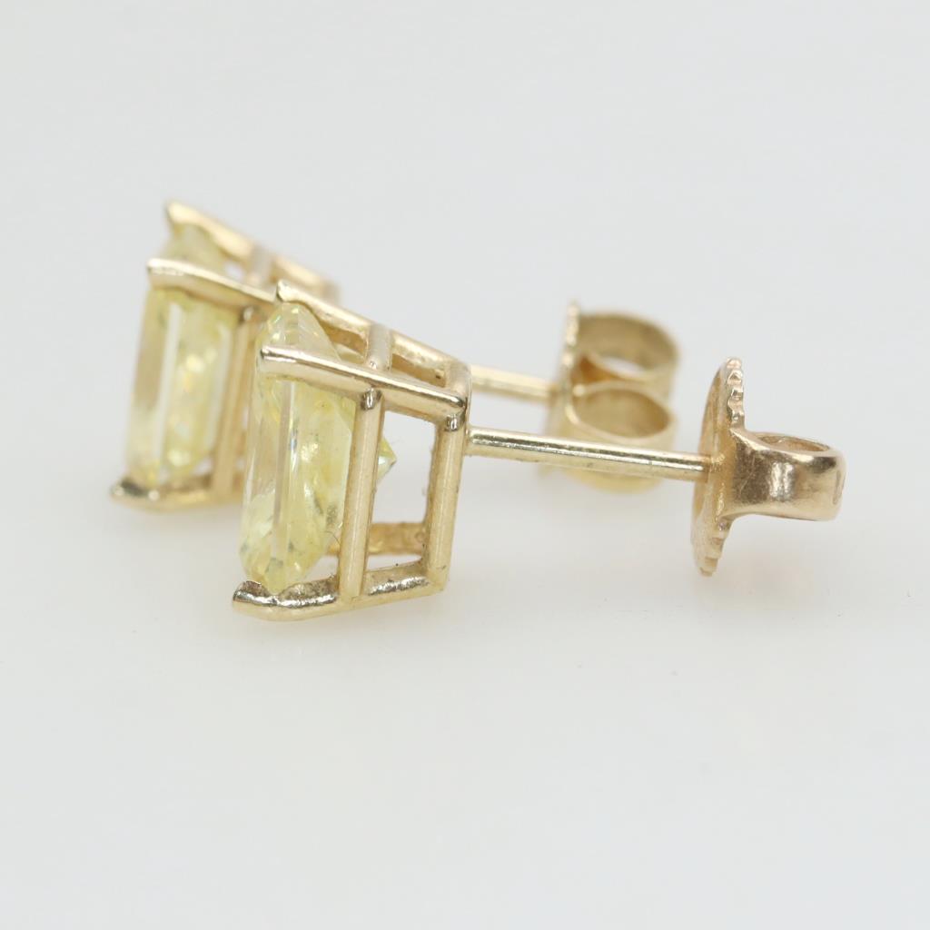 14kt Gold Yellow Spinel Earrings | Property Room