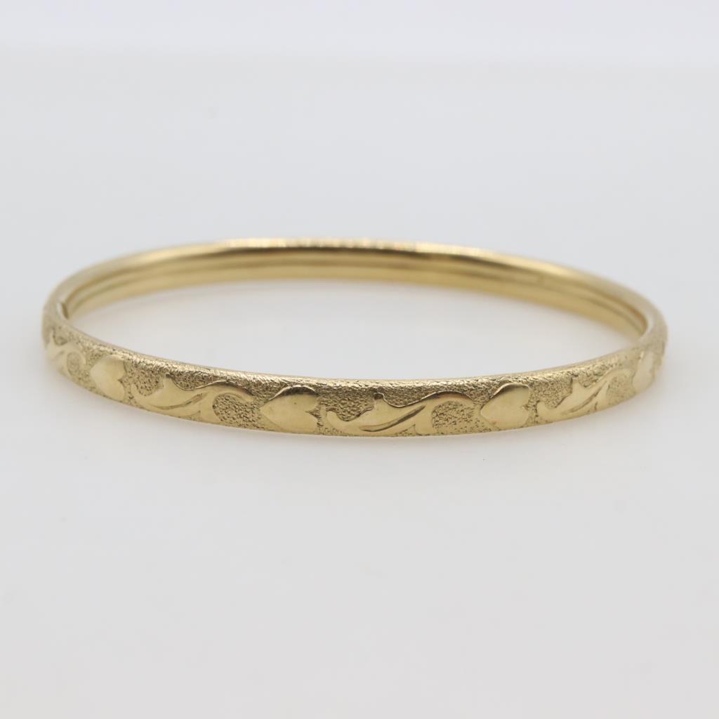 14kt Gold-filled Hollow Bangle Bracelet | Property Room