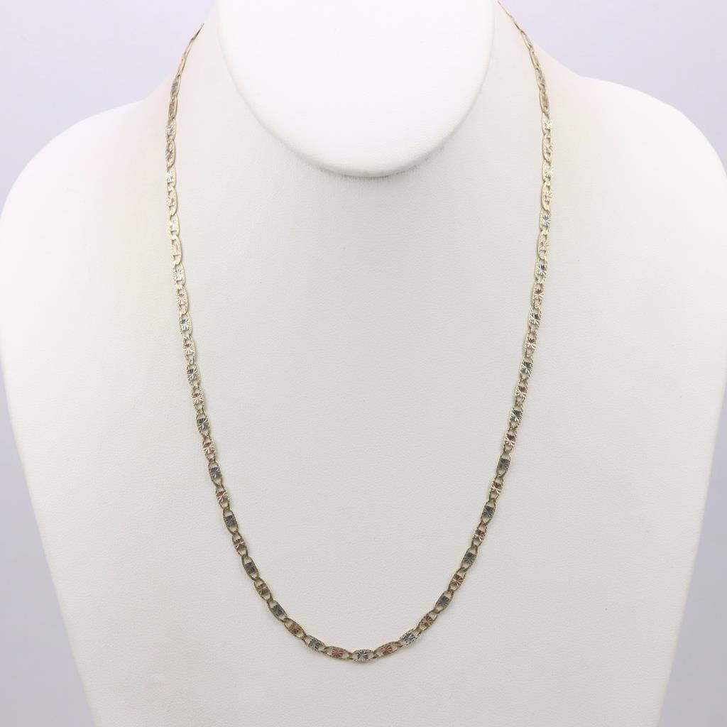 14kt Tri Color Gold Necklace | Property Room