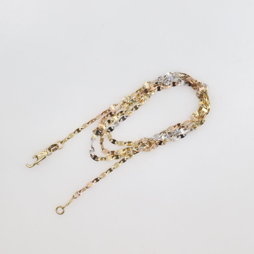 14kt Tri Colored Gold Necklace | Property Room