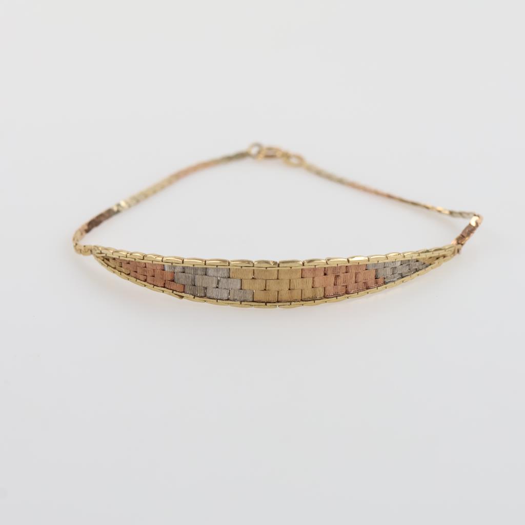 14kt Tri-Color Gold Bracelet | Property Room