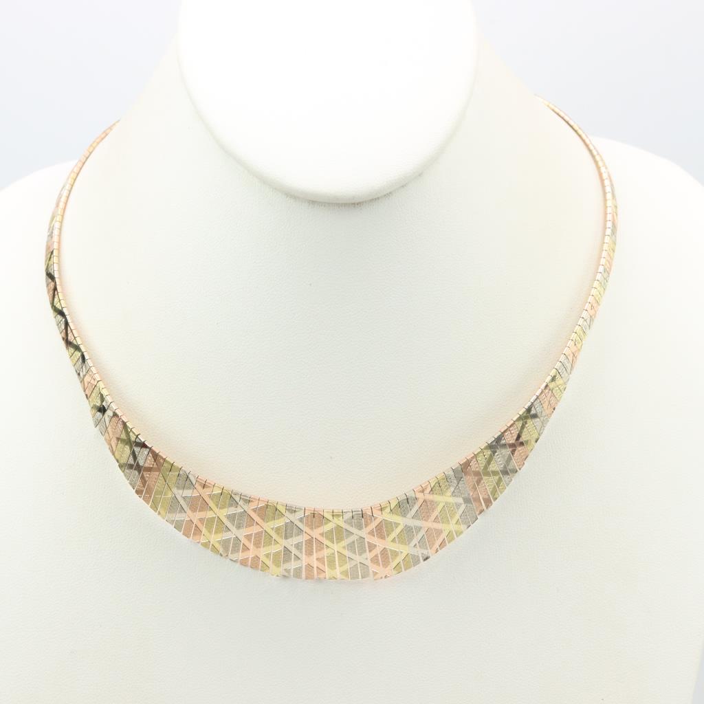 14kt Tri-color Gold Necklace | Property Room